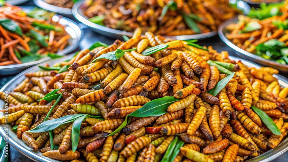 Experience Thailand's street food with fried insects! Savor delicious ...