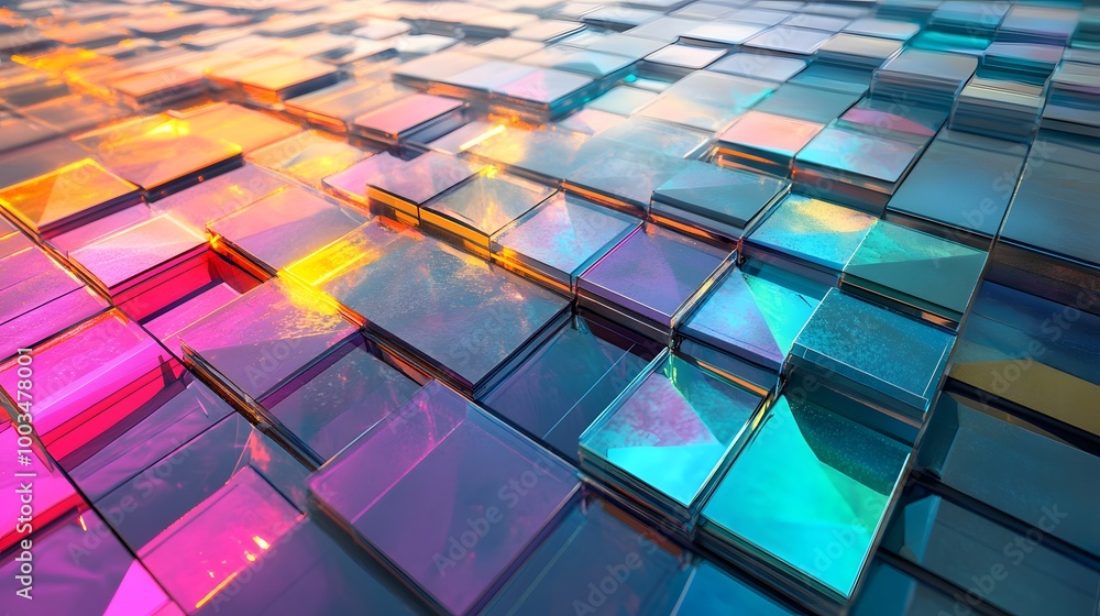 An ultra-modern solar panel surface with intricate textures designed to ...