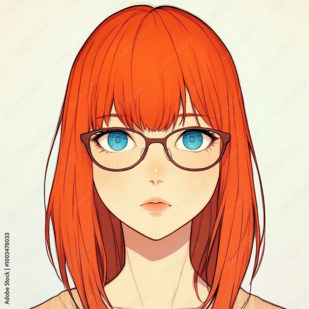 Meet Our Adorable Historian A Cute Girl With Red Hair Glasses And 4514