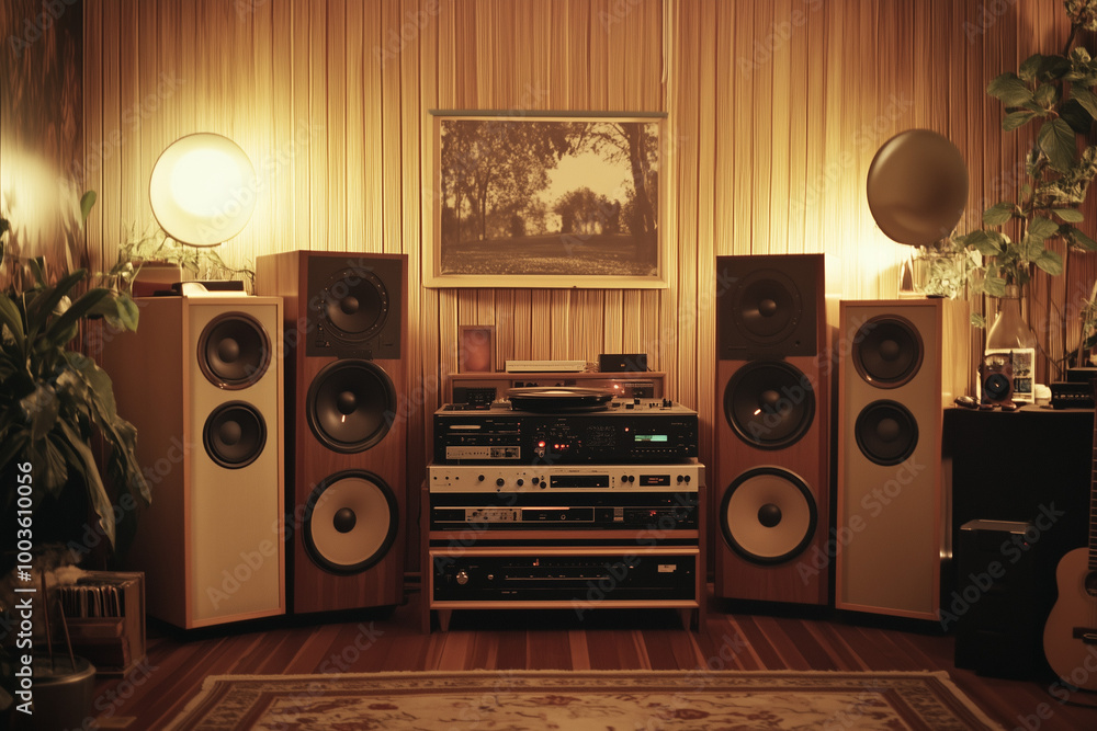 High-Fidelity Stereo System with Floor-Standing Speakers for Superior ...