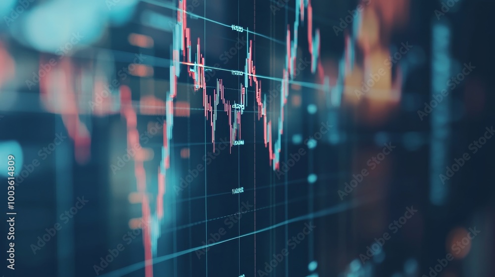 Business high-risk investing in a downturn, featuring a negative stock ...