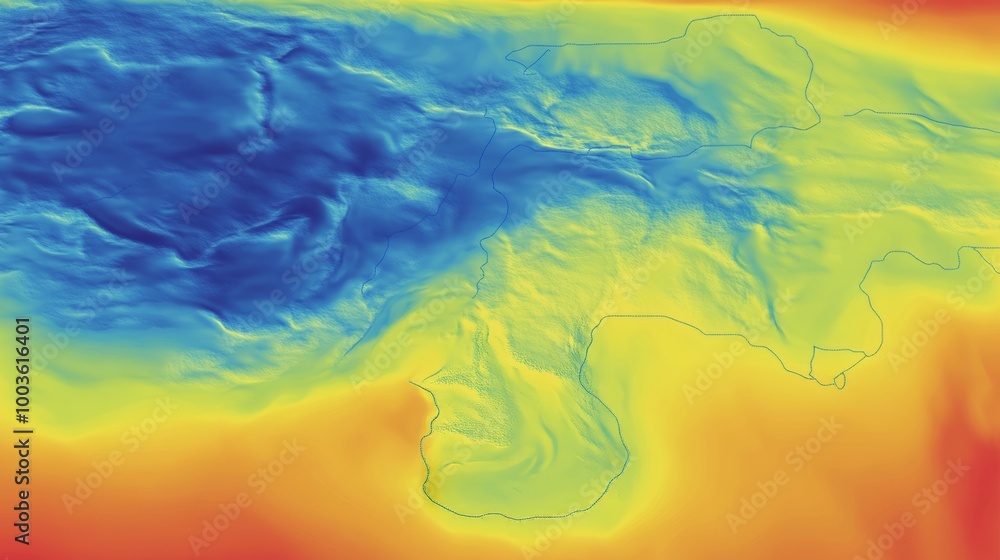 Generic thermal infrared heat allocation map 278, showcasing computer ...