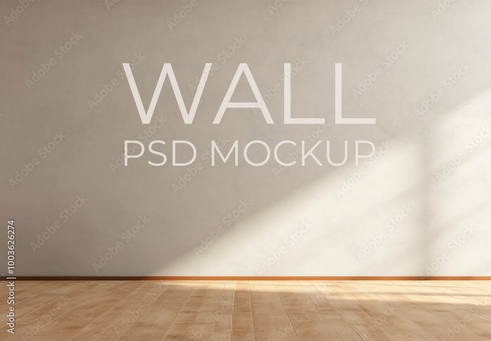 Interior Wall Mockup With Generative AI Stock Template | Adobe Stock