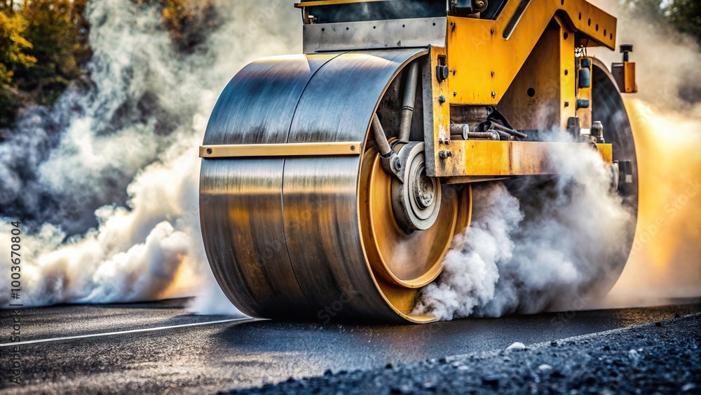 machinery, compacting,steam roller, compactor, pavement, construction ...