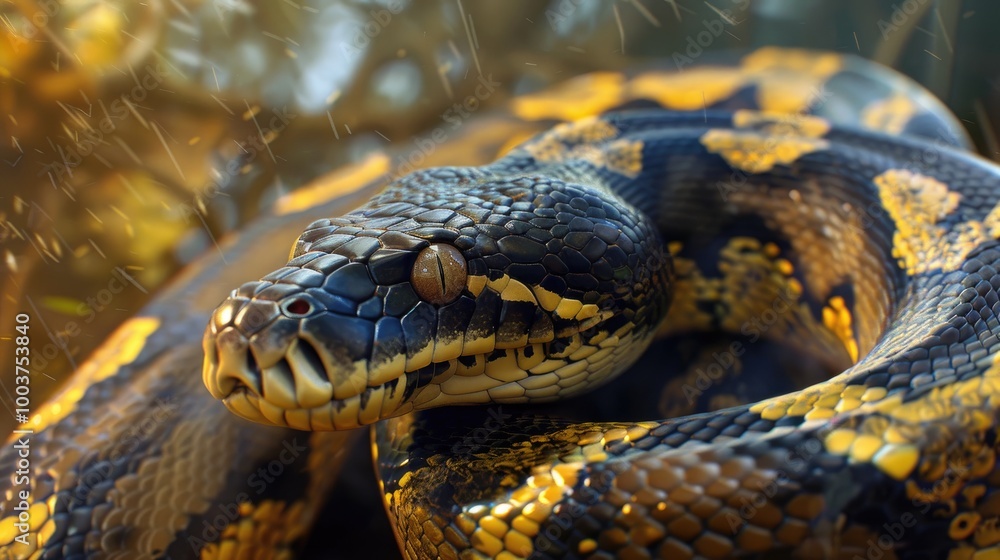 Python molurus bivitattus is one of the largest species of snakes It is ...