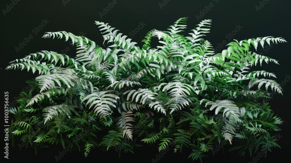 Ghost fern Athyrium Ghost Hybrid between Japanese painted fern Athyrium ...