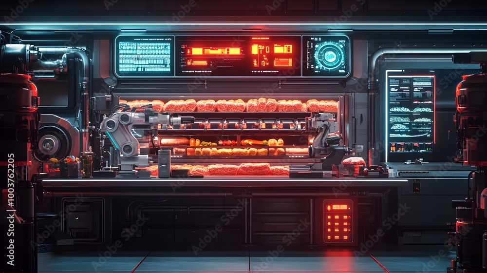 A fully automated inspection system with robots scanning food packages ...
