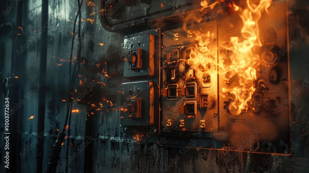 Bad electrical wiring system in electrical switchboard became the cause ...