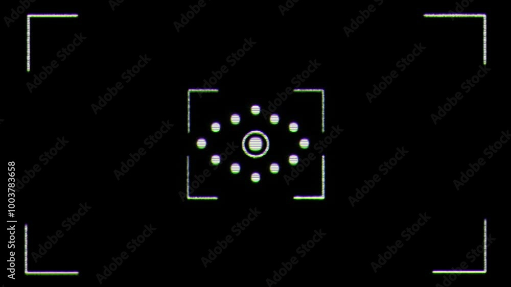 Abstract motion graphic element of Video Camera Frame Viewfinder ...