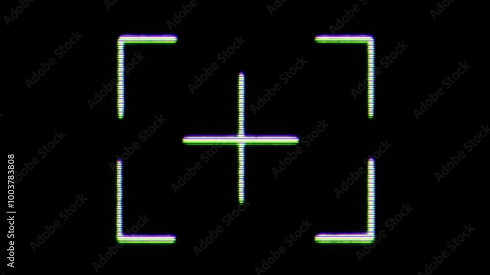 Abstract motion graphic element of Video Camera Frame Viewfinder ...