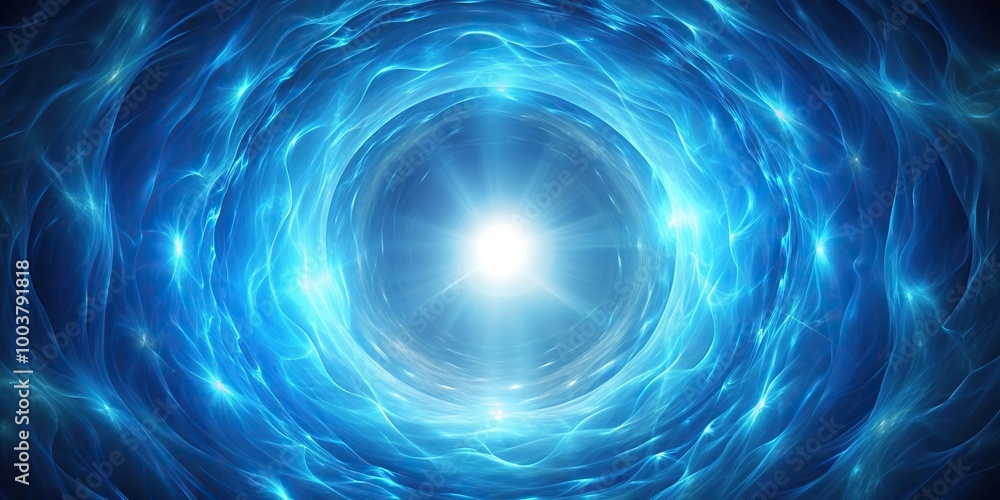 Light blue energy wallpaper with atmospheric background from a worm's ...