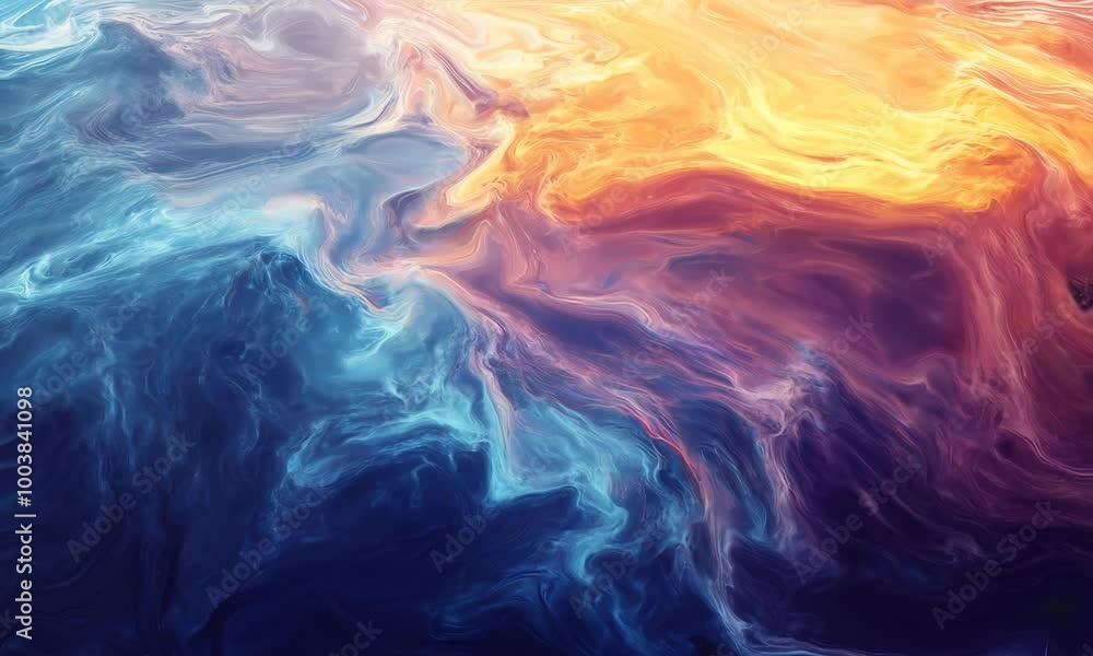 Heatmap of ocean currents in a vast sea, with warm colors tracing the ...