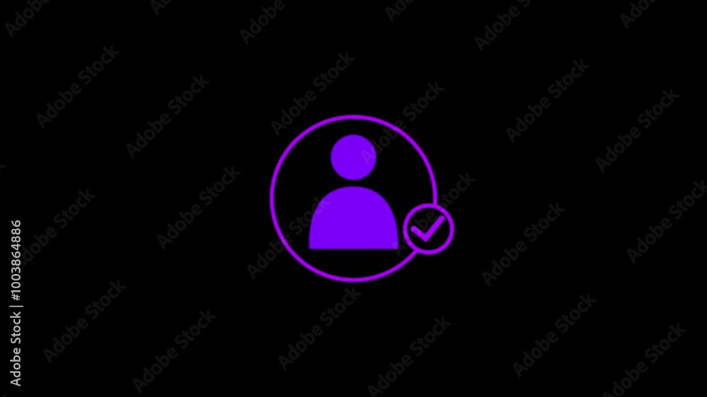 profile verify account icon. profile, user icon with check mark symbol ...
