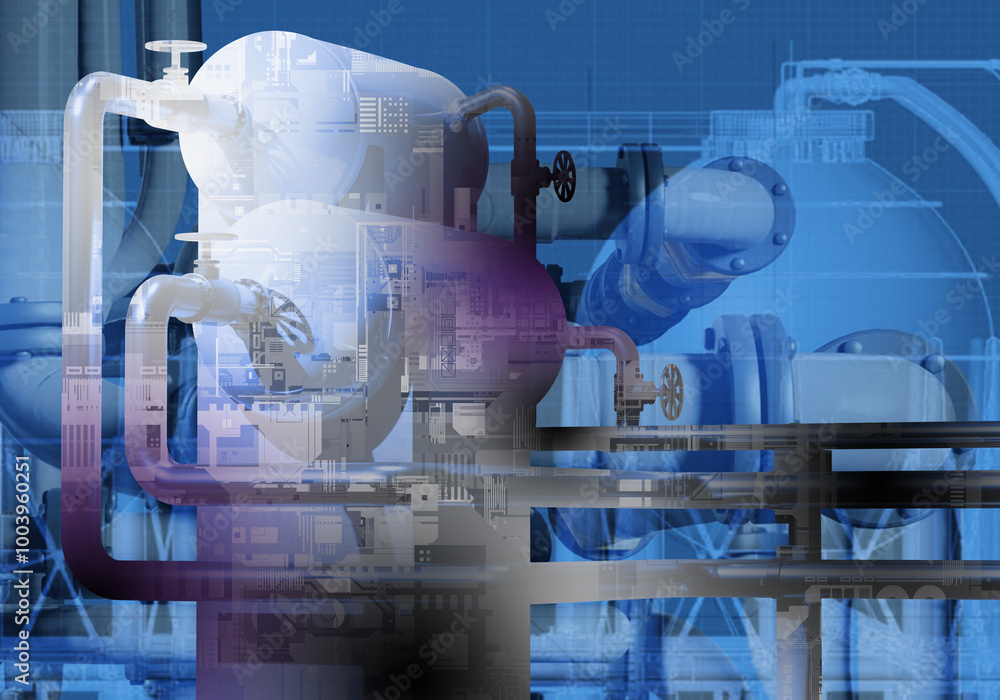 Oil - gas technologies. Industrial equipment. Pipes and tanks for ...