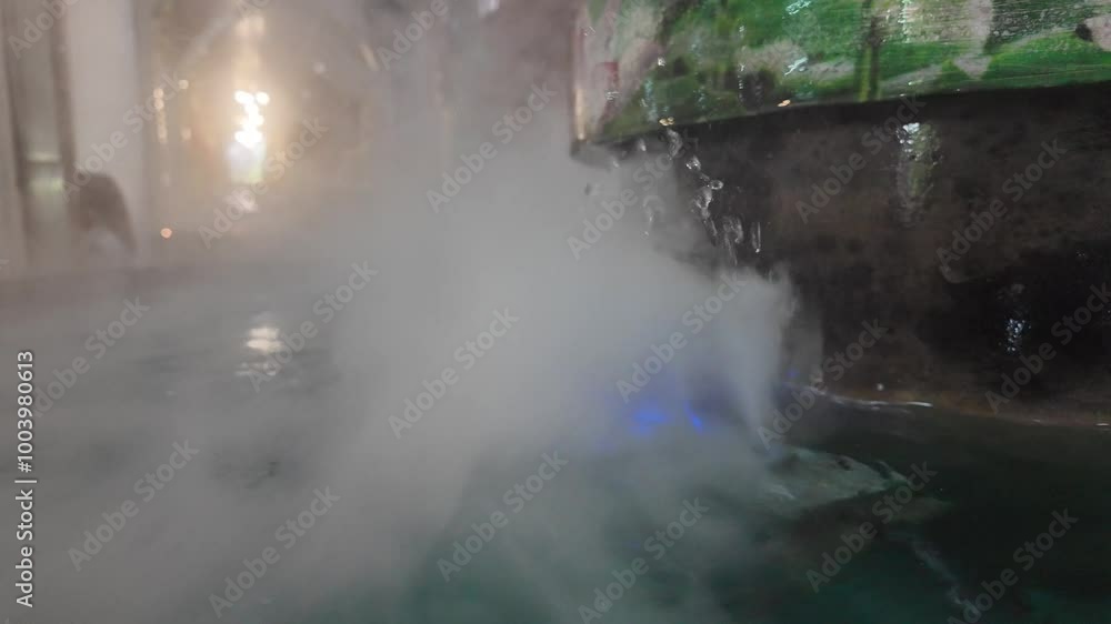 smog fog pollution environment background sky seas blue smoke sream ...