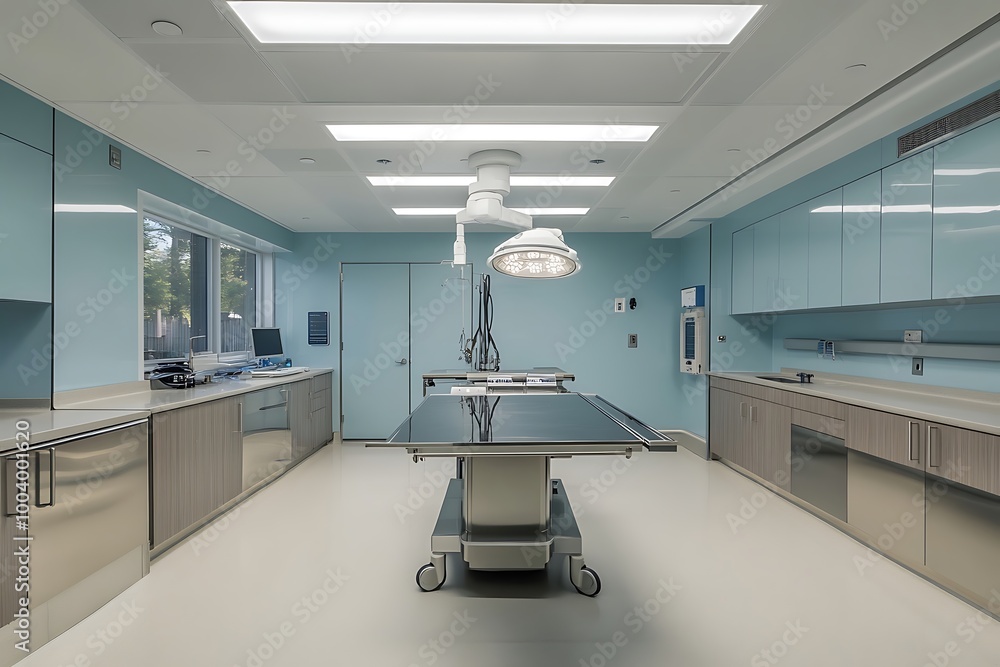 Surgical Operating Room, Stainless Steel Table & Cabinetry – Sterile ...