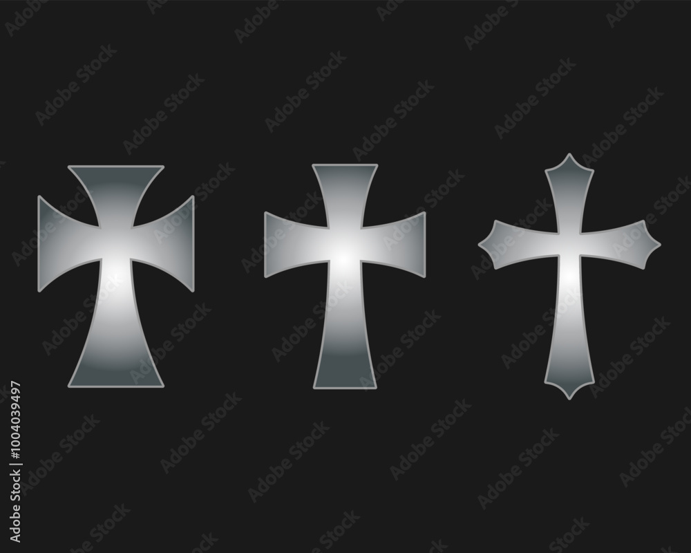 Photography Poster Cross vector shape symbol | Wall Art | UKposters