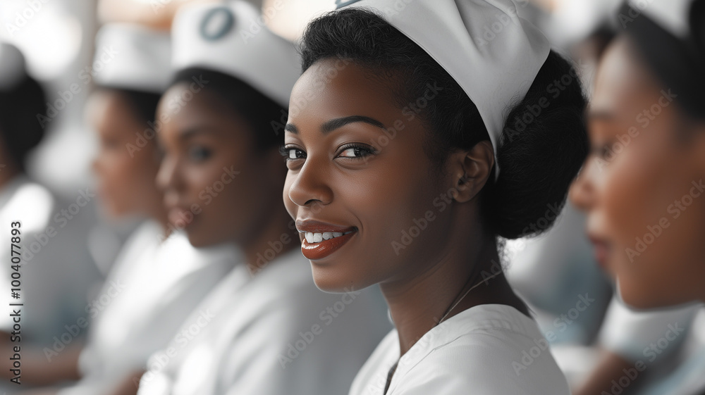 A powerful image of African American women working as nurses during ...