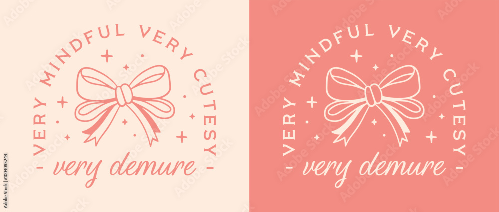 Very demure very mindful very cutesy girly coquette preppy pastel pink ...