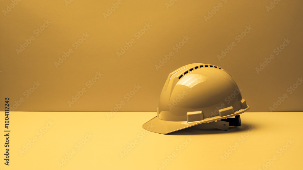 Banner Construction hard hat safety helmet workers in construction site ...