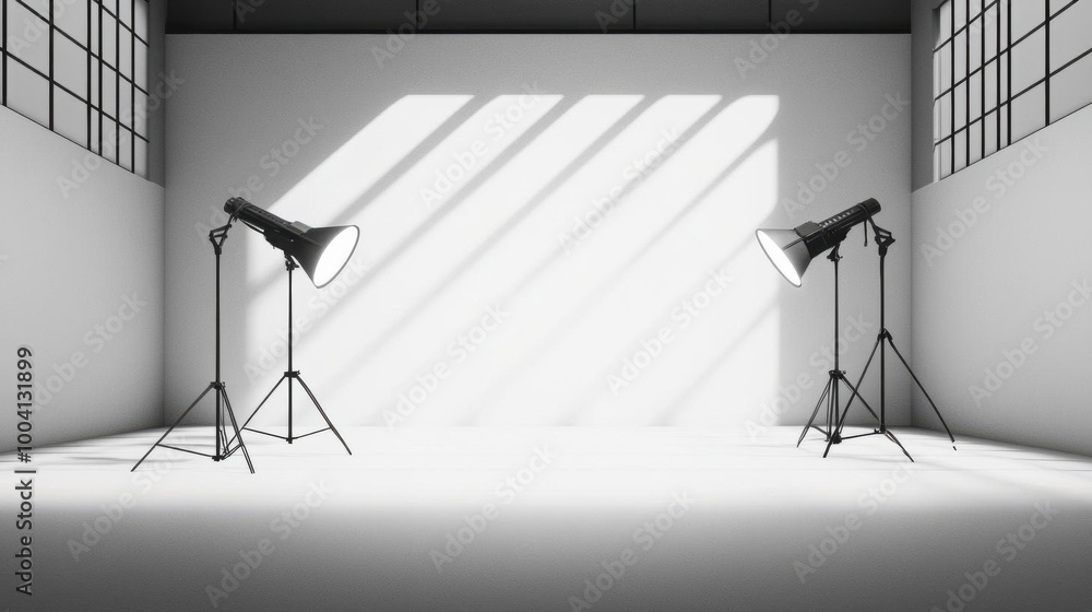 Detailed lighting setups in 3D storyboard sequences Stock Photo | Adobe ...