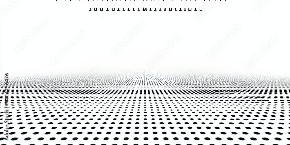 [A minimal dot matrix typography poster with retro-style text in ...