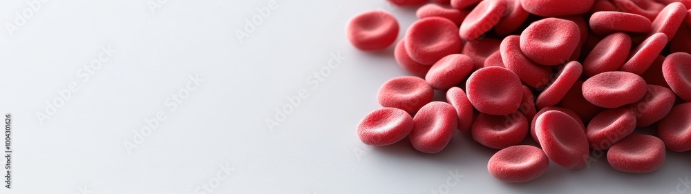 Anemia Blood Cells on Gray Background, Visual representation of anemia ...