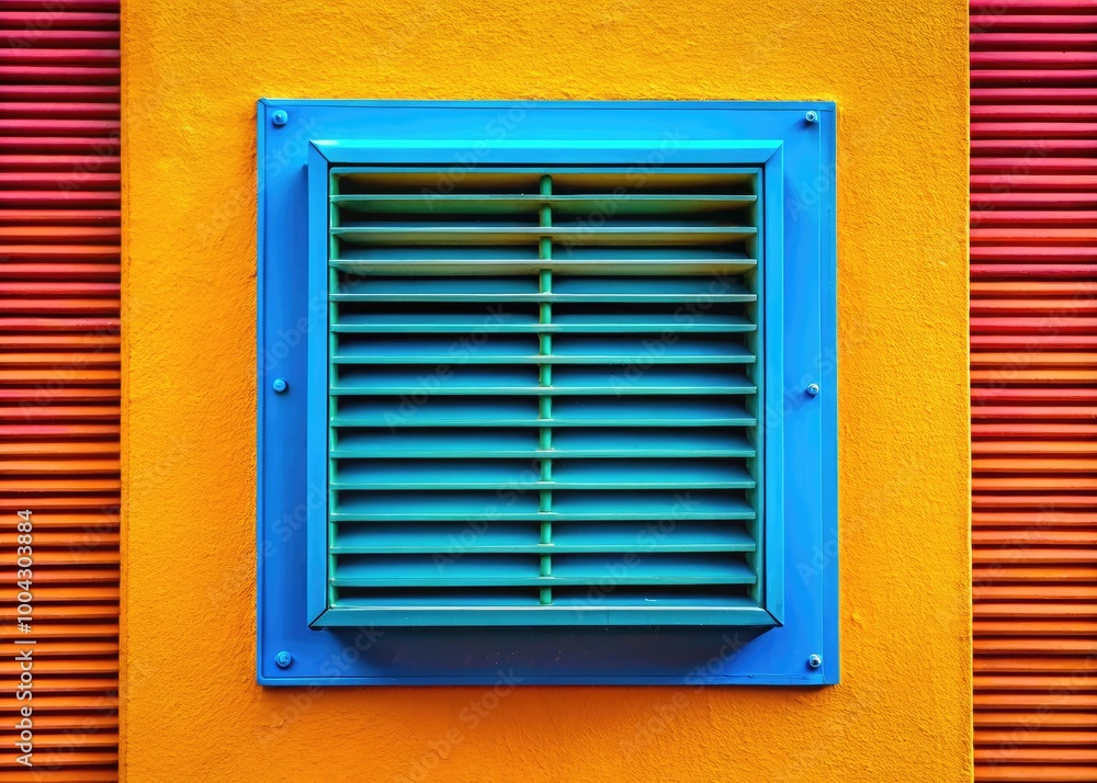 Industrial Wall Vent with Grille in a Modern Setting, Ventilation ...