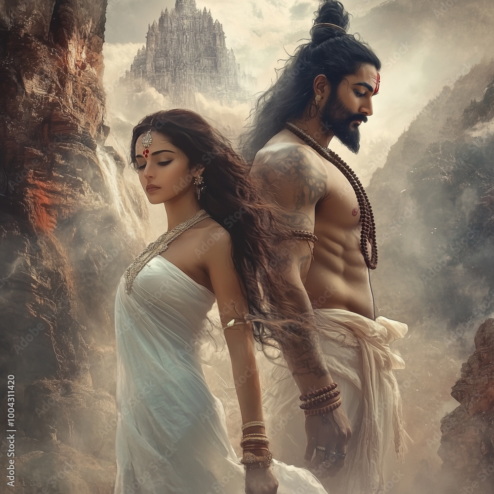 Sati is a indian woman looks more ethereal and wearing a white half ...