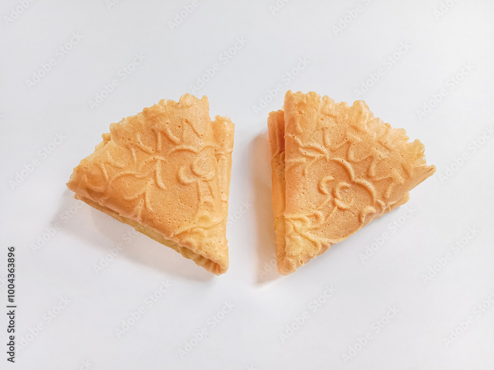 Kue semprong, Asian egg roll, sapit, sepit or kapit. Indonesian ...