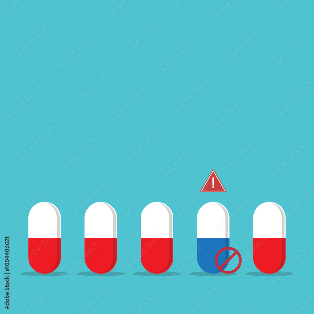 Fake medicine. Pill and tablet, illegal drugs. Fake drugs ...