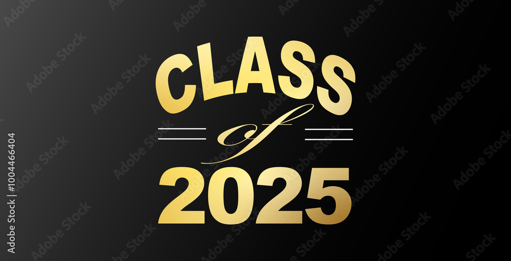 Hand drawn text illustration for class of 2025 graduation, class of ...