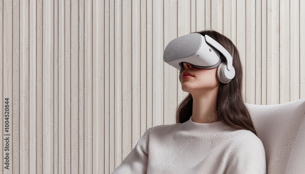 Clients experience their future home through a VR headset ...