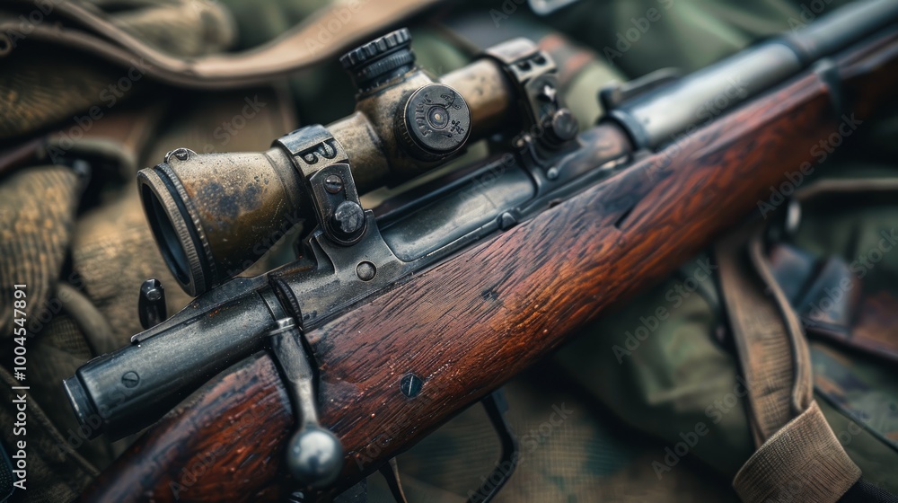British Lee Enfield Bolt Action Rifle, Second World War Era Weapon ...