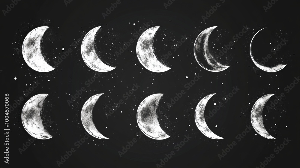 Exploring the Enigmatic Phases of the Moon: A Comprehensive Vector ...