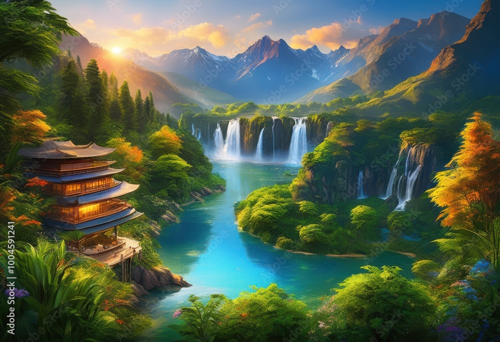 dynamic travel itinerary featuring breathtaking scenic landscapes ...