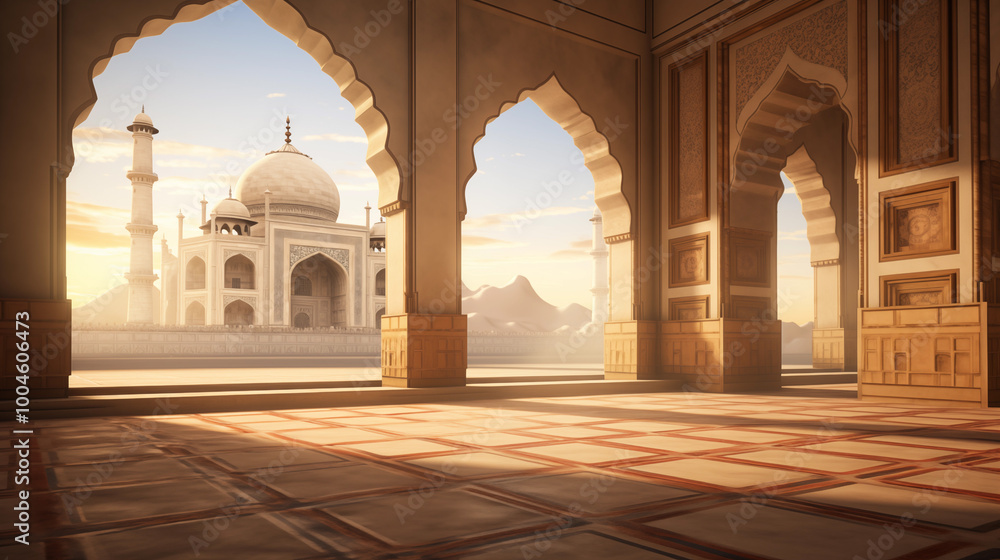 Stunning indoor view of the Taj Mahal, highlighting its exquisite ...