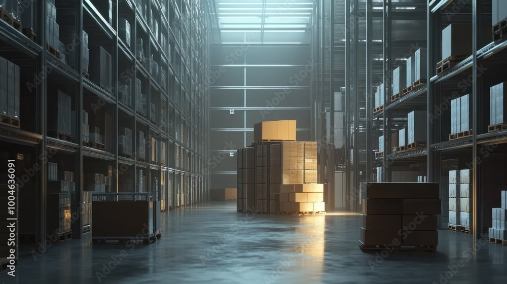 smart warehouse with artificial intelligence, without human ...