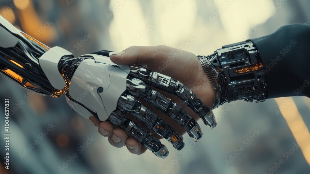 Unity in Innovation: A Handshake Between Human and Robot Against the ...