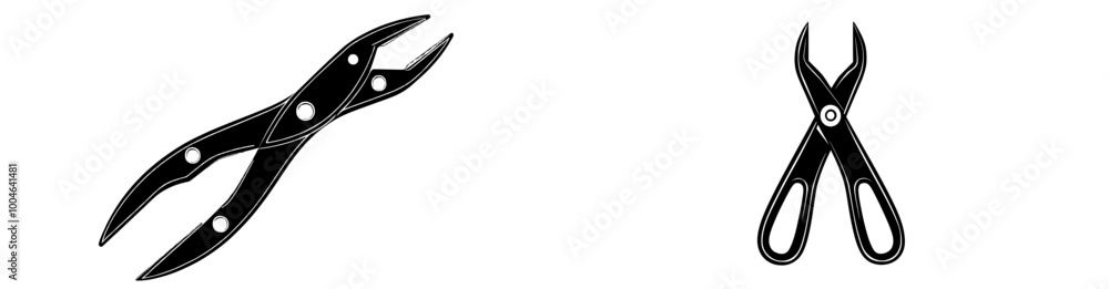 Icon for inclined clippers. Modern outline isolated on white background ...