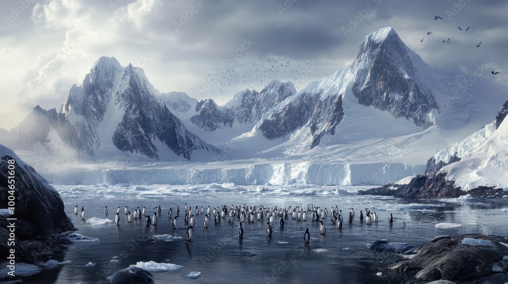 In the icy expanse of Antarctica, where the bitter cold seems to ...