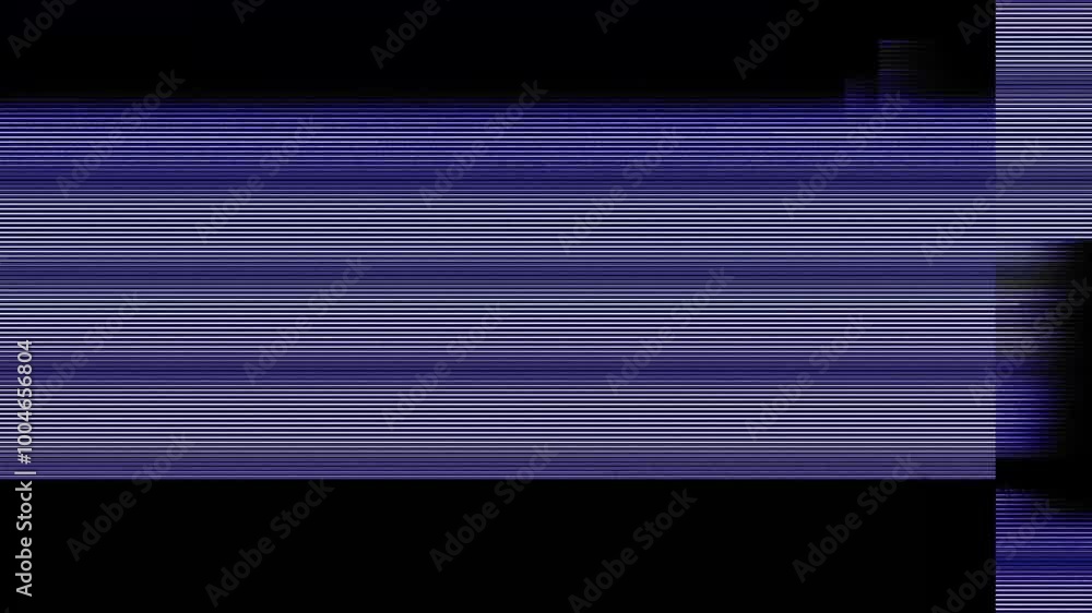 Analog Static Noise texture overlay. TV switch off. Horizontal stripes ...