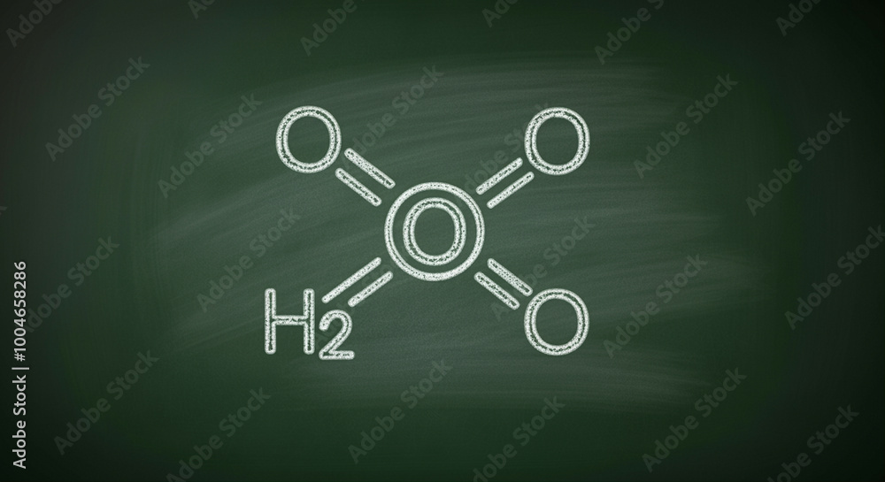 Water molecule diagram depicting H2O structure with chemical bonds ...