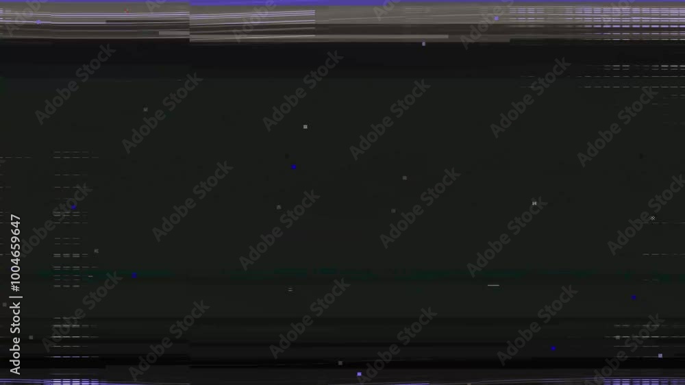 Analog Static Noise texture overlay. TV switch off. Horizontal stripes ...