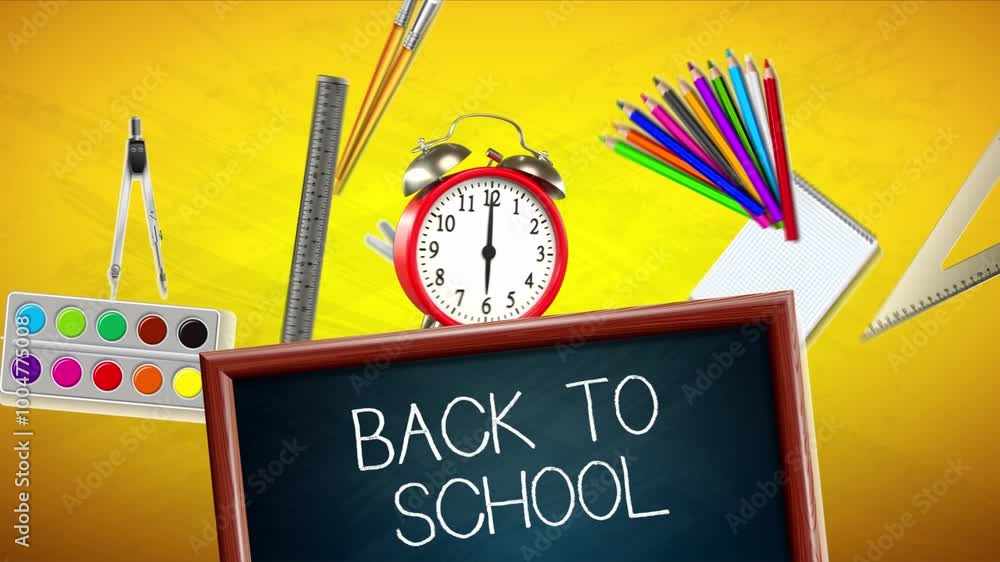 animated hand drawn education elements set. Isolated on white ...
