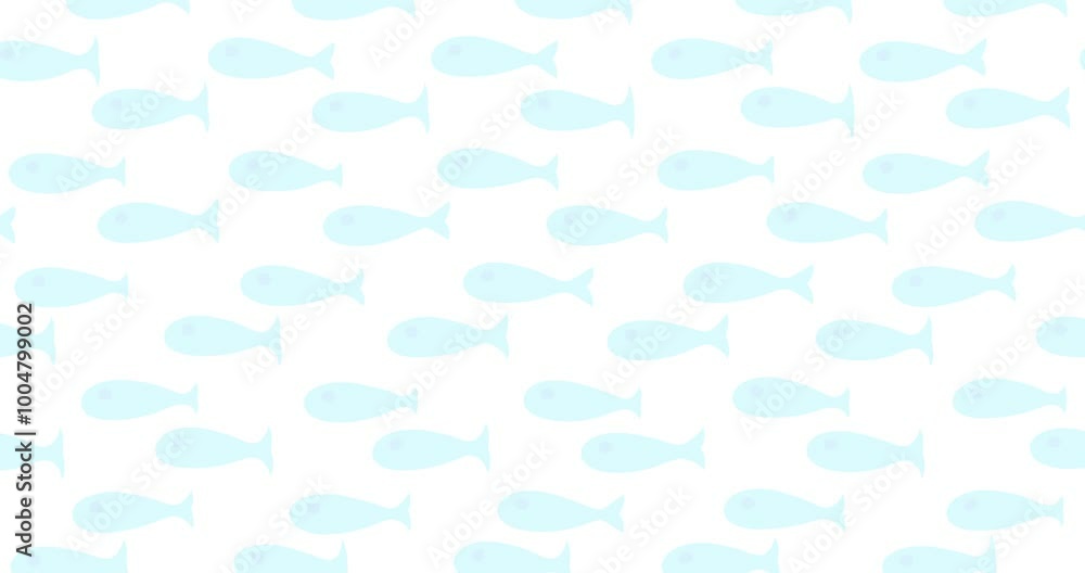 Fish light simple characters wallpaper on blue background. Cute blue ...