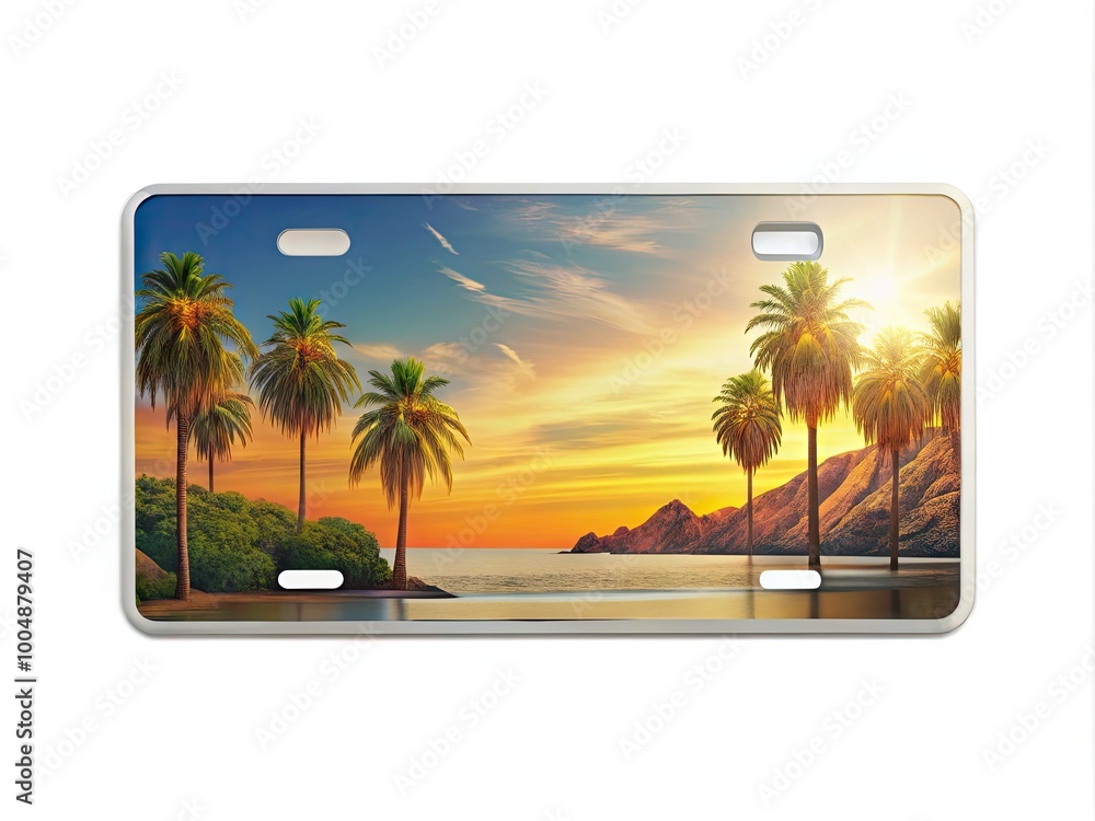 Printable California Paper License Plate Template for Custom Vehicle ...