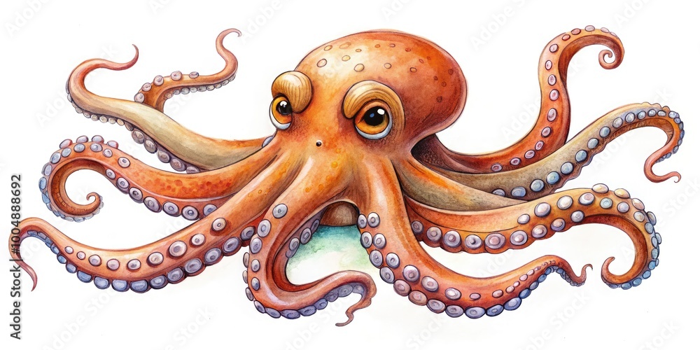 Simple and Easy Octopus Drawing for Beginners - Step-by-Step ...