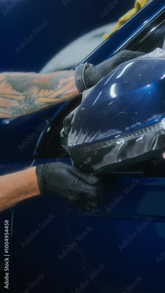 The film shows the application of ppf foil on the interior and body ...