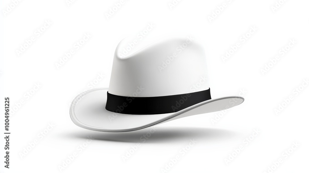 Classic White Cowboy Hat: A timeless accessory, this white cowboy hat ...